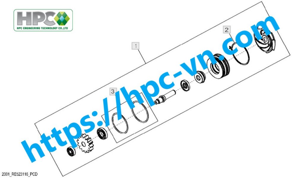 Bơm Nước Johndeere 6090 // 6090sfm75 // 6090SFM85 Chính Hãng